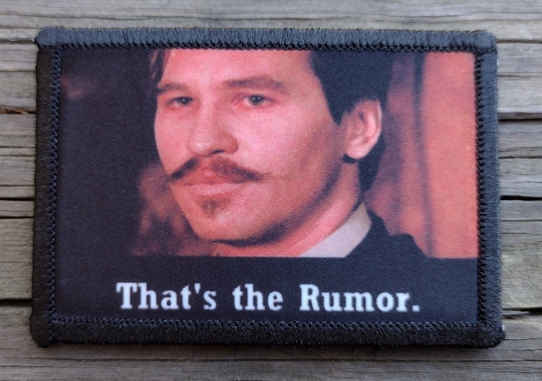 Tombstone Doc Holliday Thats The Rumor Morale Patch – Rude Patch